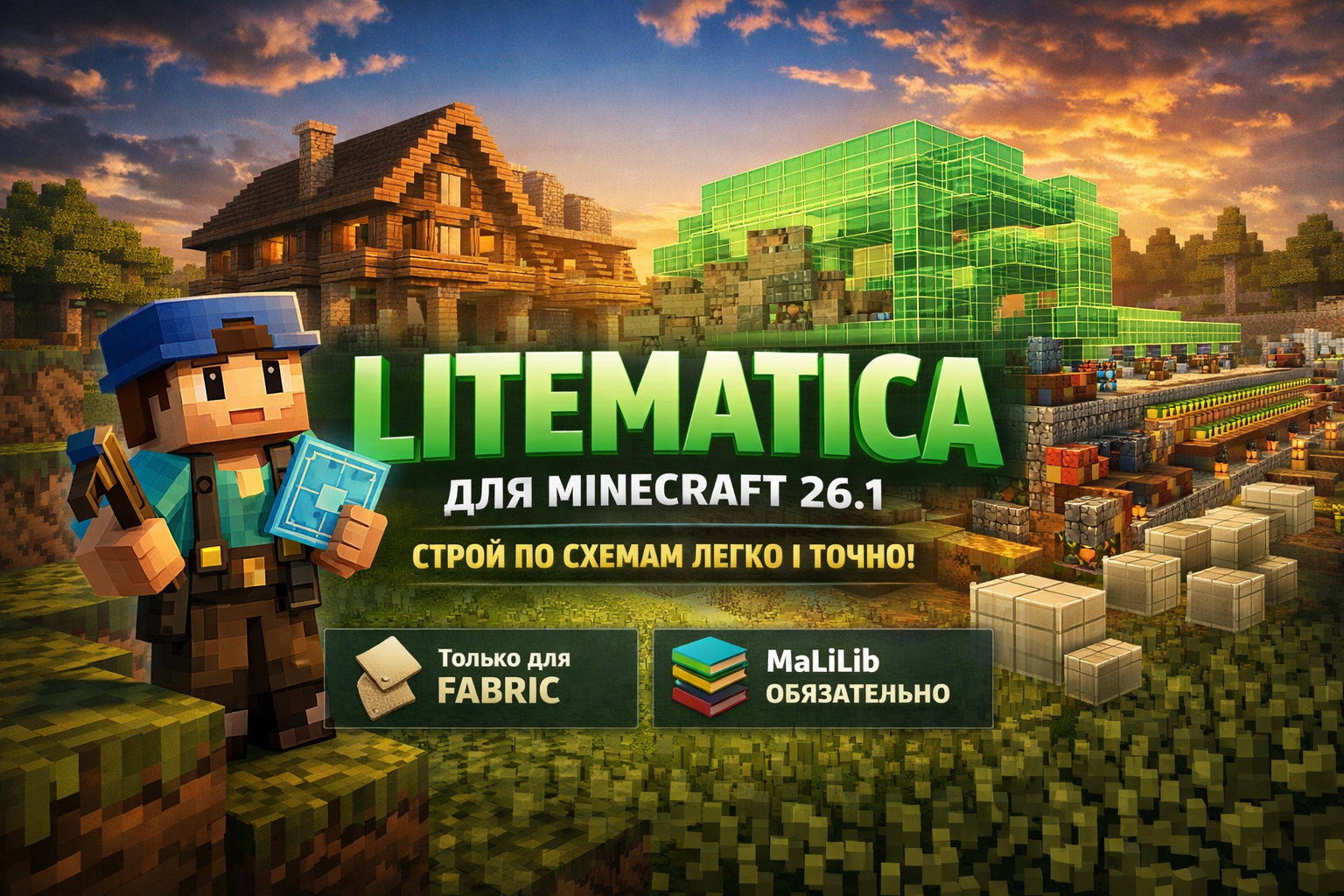 Скачать Litematica для Minecraft 26.1 — мод на схематики и точное ...